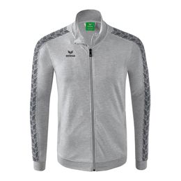 Erima Kinder Essential Team Tracktop Jacke in hellgrau melange/slate grey | Gr.: 128