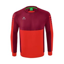 Erima Kinder Six Wings Sweatshirt in rot/bordeaux | Gr.: 116