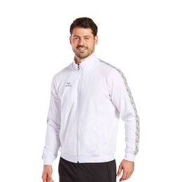 Erima Herren Essential Team Tracktop Jacke in wei&szlig;/monument grey | Gr.: XL