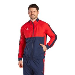 Erima Herren Six Wings Pr&auml;sentationsjacke in new navy/rot | Gr.: L
