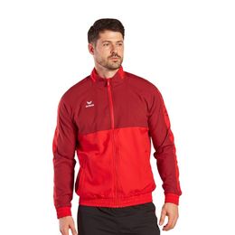 Erima Herren Six Wings Pr&auml;sentationsjacke in rot/bordeaux | Gr.: 164
