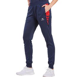 Erima Damen Six Wings Trainingshose in new navy/rot | Gr.: 34