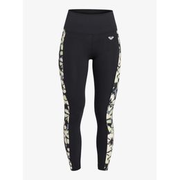 Roxy Sport Leggings Heart Into it in Schwarz | Gr.: M