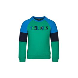 Trollkids Sweatshirt "Trollfjord" in Gr&uuml;n | Gr.: 110