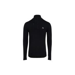 DANISH ENDURANCE Langarmshirt Half Zip in schwarz | Gr.: XL
