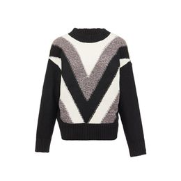 FENIA Damen Sweater in SCHWARZ STREIFEN | Gr.: M/L