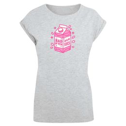 F4NT4STIC T-Shirt Internationaler Frauentag: Girl-Power-Design in grau meliert | Gr.: XL