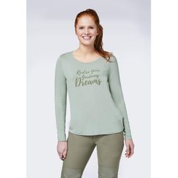 Gardena Longsleeve im gedruckten Gardening-Design in Grau | Gr.: S
