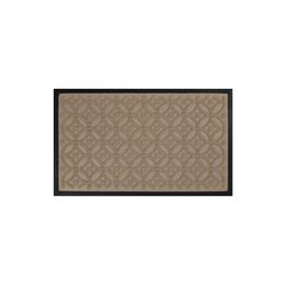 Wecon Home Fu&szlig;matte Midnight Mosaic in sand beige | Gr.: 45 x 75 cm
