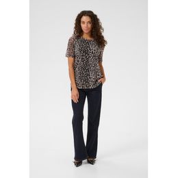 Culture Kurzarm-Bluse CUcalli Casual fit in Leopard | Gr.: XXL