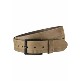 Camel Active G&uuml;rtel aus Nubukleder in Beige | Gr.: S
