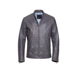 Bugatti Lederjacke BUAPOLLO in Grau | Gr.: 54