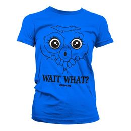 Gremlins Shirt "Wait. What? Girly Tee" in Blau | Gr.: L