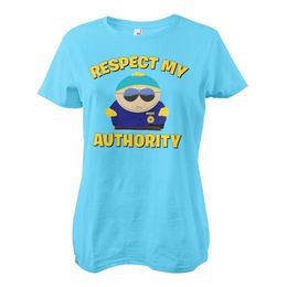 South Park Shirt "Respect My Authority Girly Tee" in Blau | Gr.: S