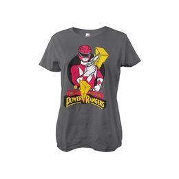 Power Rangers Shirt "Red Ranger Pose Girly Tee" in Grau | Gr.: XL