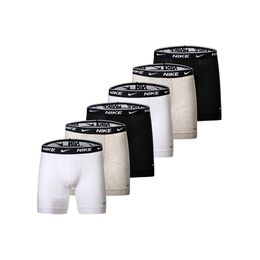 Nike Boxershort 6er Pack in Wei&szlig;/Grau/Schwarz | Gr.: M