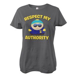 South Park Shirt "Respect My Authority Girly Tee" in Grau | Gr.: XL