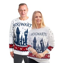 Harry Potter Winterpullover Hogwarts Winter Pullover Ugly Sweater in wei&szlig; | Gr.: XL