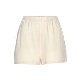 Lascana Schlafshorts in creme | Gr.: 32/34