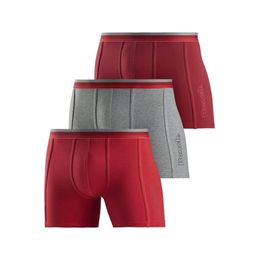 Bench Langer Boxer in bordeaux, grau-meliert, rot | Gr.: L