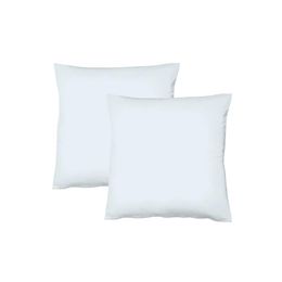 JACK 2er Set Renforc&eacute; Kissenh&uuml;lle Kissenbezug in Silber | Gr.: 80x80 cm
