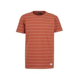 HONESTY RULES T-Shirts " Pin Striped " in burned-brick | Gr.: XL