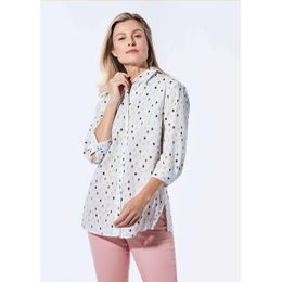 GOLDNER Bluse Bluse mit Hemdkragen in bunt / gemustert | Gr.: 42