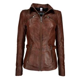 CBL Damen Lederjacke in mokka | Gr.: 40