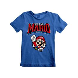 Super Mario Shirt in Blau | Gr.: 7-8 Jahre