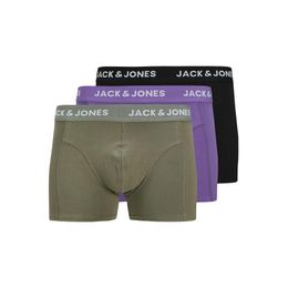 Jack & Jones Jack & Jones Retro Short / Pant Rob Solid in Gr&uuml;n / lila / schwarz | Gr.: S