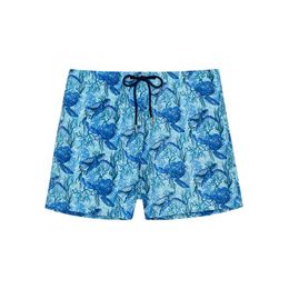HOM Badeshorts Beach Boxer Tartane in blue print | Gr.: M