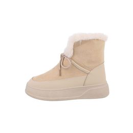 Ital-Design Stiefelette in Beige | Gr.: 38