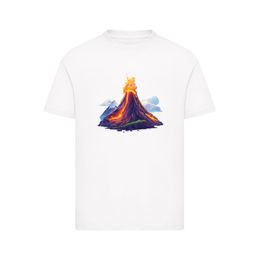 F4NT4STIC T-Shirt Vulkanausbruch in weiß | Gr.: 146/152