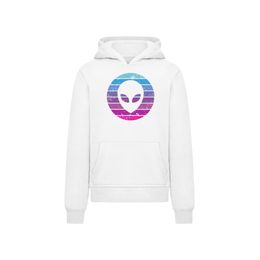 F4NT4STIC Hoodie Alien Kopf in weiß | Gr.: 134/140