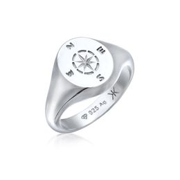 Kuzzoi Ring 925 Sterling Silber Kompass in Silber | Gr.: 66