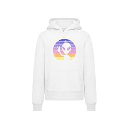 F4NT4STIC Hoodie Alien Peace Sunset in wei&szlig; | Gr.: 134/140