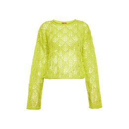 Swirly Damen Pullover in Limette | Gr.: XS