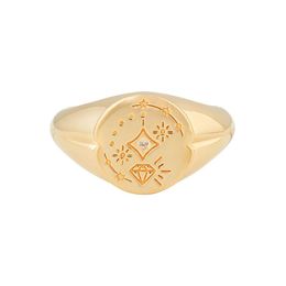 CAI ca&iuml; 925/- Sterling Silber in gelb | Gr.: 52