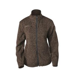 DEPROC Active Strickfleecejacke ELKFORD in Braun | Gr.: 38