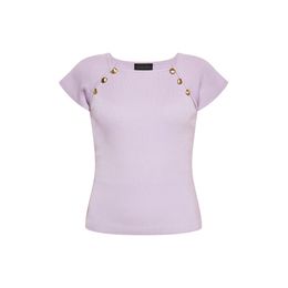 NAEMI Damen Shortsleeve Top in Lavendel | Gr.: XXL