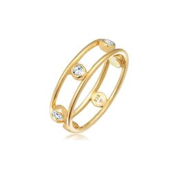 Elli Ring 925 Sterling Silber in Gold | Gr.: 54