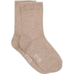 Minymo Kinder Socken "Ankle Sock (2-Pack)" in Braun | Gr.: 19-22