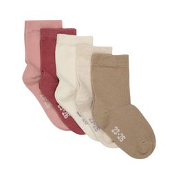 Minymo Kinder Socken "Ankle Sock Multi (5-Pack)" in Rosa | Gr.: 35-38