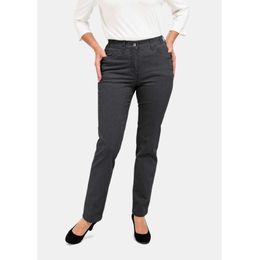 GOLDNER Denimhose mit Stretchkomfort in anthrazit | Gr.: 46