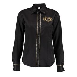 OS-Trachten Trachtenbluse Scurwu in schwarz | Gr.: 38