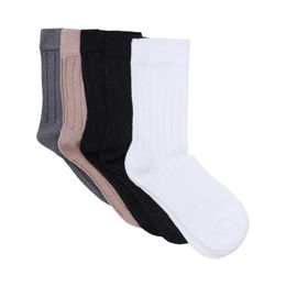Minymo Kinder Socken "Ankle Sock Rib (5-Pack)" in Schwarz | Gr.: 19-22
