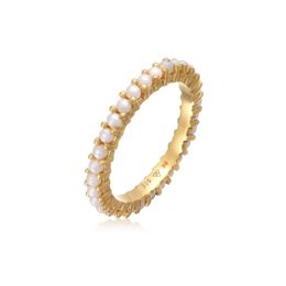 Elli Ring 925 Sterling Silber in Gold | Gr.: 56