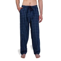 LuukFeel Webhose Schlafhose aus Bio-Baumwolle GOTS zertifiziert in hellblau | Gr.: XL