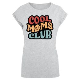 F4NT4STIC T-Shirt Cooler Moms Club Muttertag Retro Vibe in grau meliert | Gr.: XXL