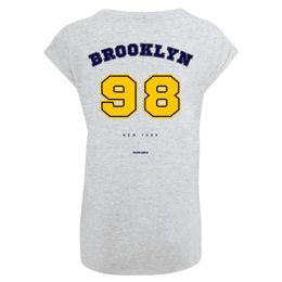 F4NT4STIC T-Shirt Brooklyn 98 NY SHORT SLEEVE TEE in grau meliert | Gr.: XL